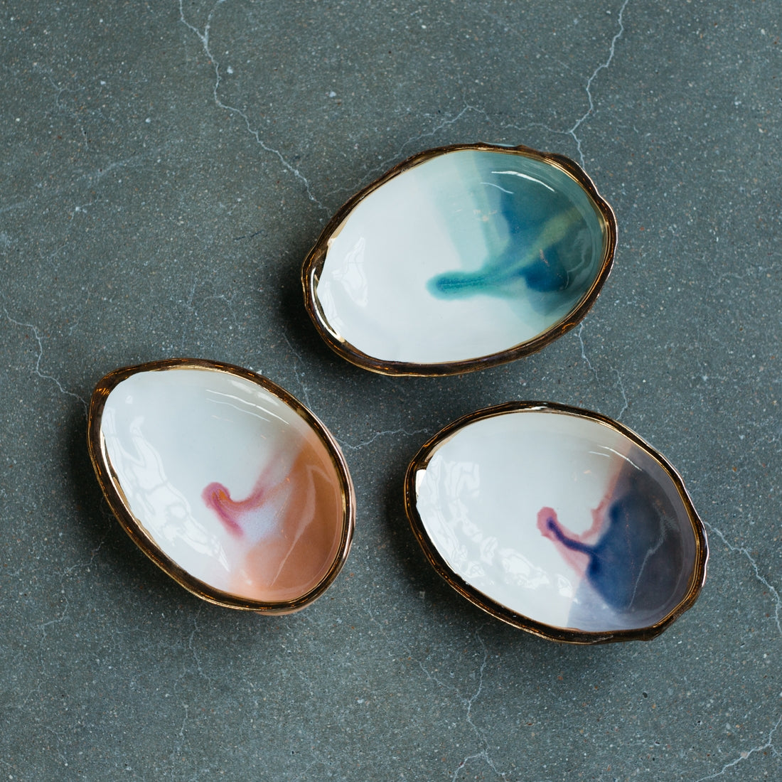 Ceramic Abalone Dish With 22K Gold – The Narrative Shop
